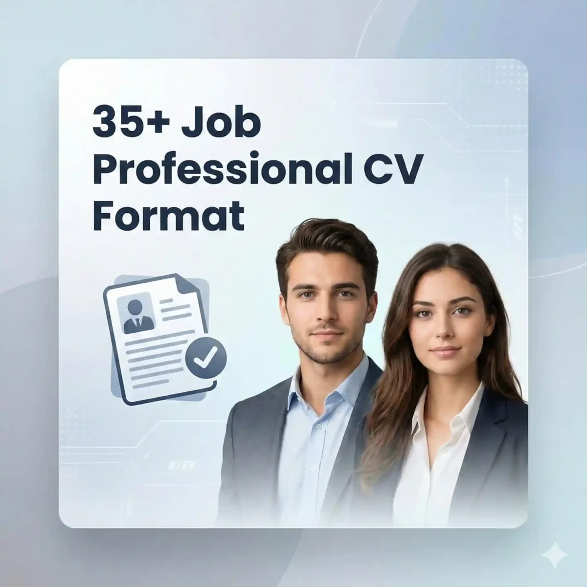 35+ Job Professional CV Format | Uzzala Store